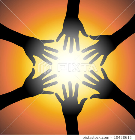 Orange teamwork-插圖素材 [10458615] - PIXTA圖庫