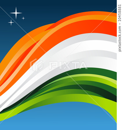 India flag illustration - Stock Illustration [10458881] - PIXTA