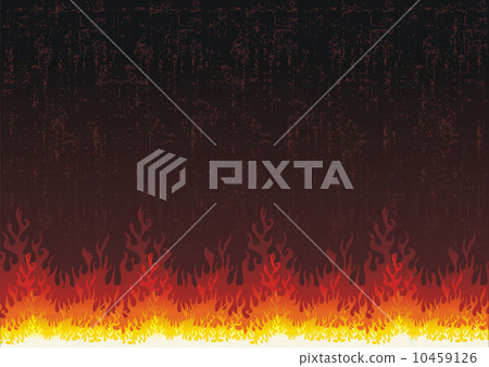 Fire flames grunge vector background-插圖素材 [10459126] - PIXTA圖庫