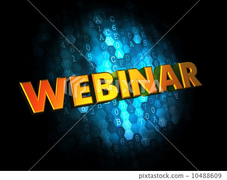 Webinar - Gold 3D Words. - Stock Illustration [10488609] - PIXTA