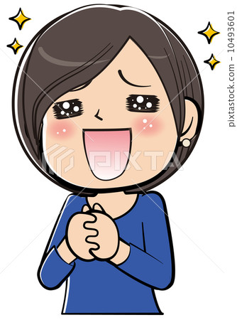 A woman yearning - Stock Illustration [10493601] - PIXTA
