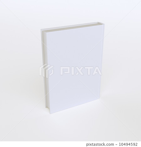 One Book Isolated On White (Advertising... - Stock Illustration ...