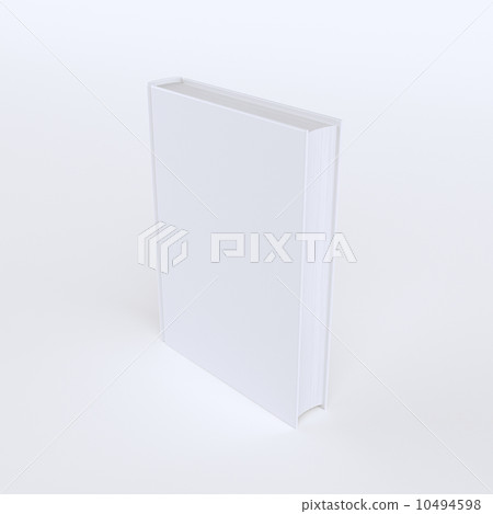 One Book Isolated On White (Advertising... - Stock Illustration ...