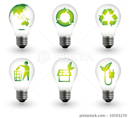 Eco light bulb - Stock Illustration [10503270] - PIXTA