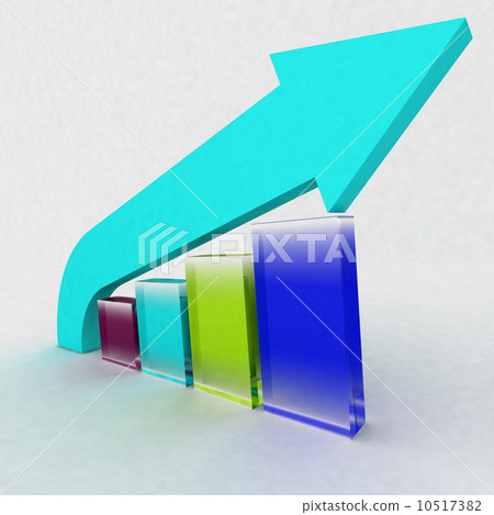 The diagram of rise - Stock Illustration [10517382] - PIXTA