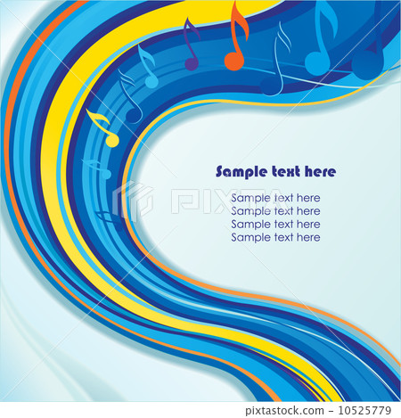 Decorative colorful musical background - Stock Illustration [10525779 ...