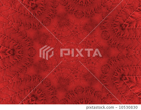 Red leaf abstract pattern - Stock Illustration [10530830] - PIXTA
