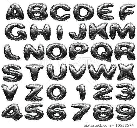 steel alphabet set - Stock Illustration [10538574] - PIXTA