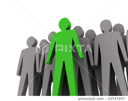 Team leader. Company boss. Teamwork. - Stock Illustration [10545847 ...