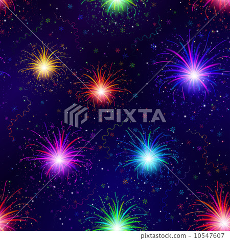 Fireworks, seamless - Stock Illustration [10547607] - PIXTA