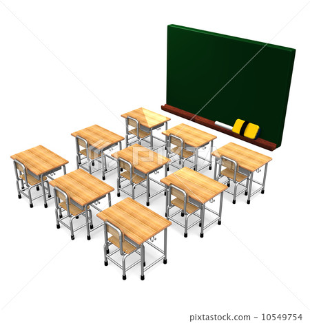 classroom, computer graphic, computer graphics - Stock Illustration ...