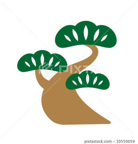 Pine Botanical Japanese wood luck - Stock Illustration [10550059] - PIXTA