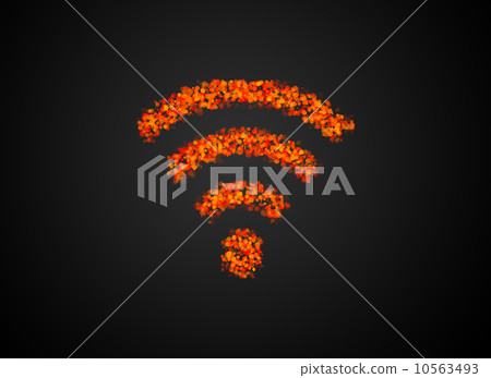 Red wifi - Stock Illustration [10563493] - PIXTA