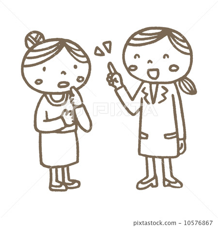 Counseling [Line drawing/Series] - Stock Illustration [10576867] - PIXTA