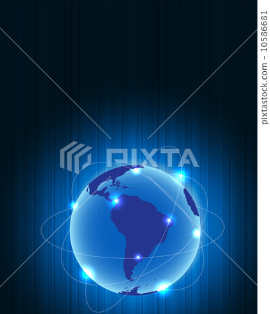 Abstract metal connection concept earth background - Stock Illustration ...