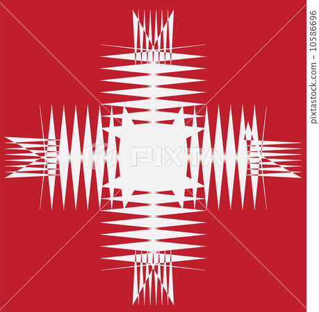 Red and white hypnotic background. - Stock Illustration [10586696] - PIXTA