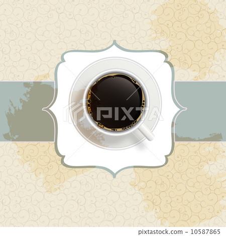 coffee invitation background - Stock Illustration [10587865] - PIXTA