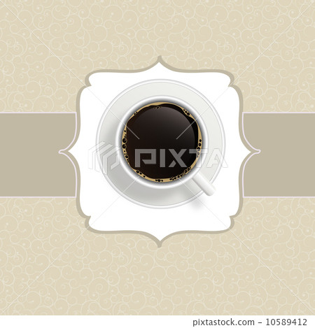 coffee invitation background - Stock Illustration [10589412] - PIXTA