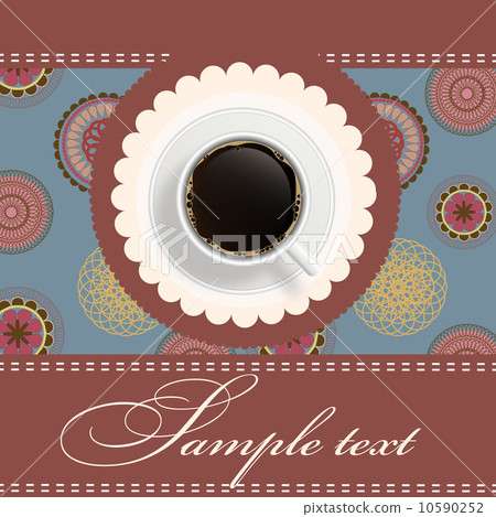 coffee invitation background - Stock Illustration [10590252] - PIXTA