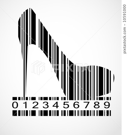 Barcode shoe image vector illustration - Stock Illustration [10591000 ...