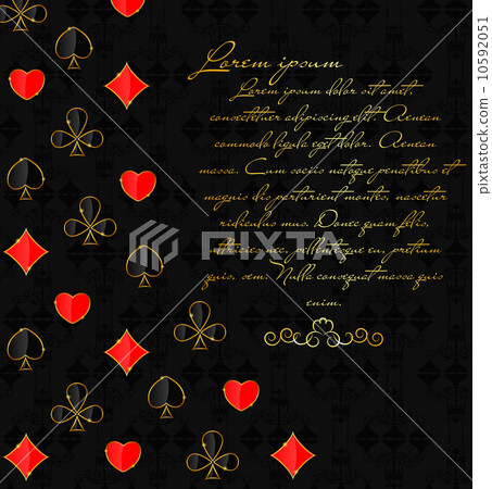 Abstract background with card suits for design.... - Stock Illustration ...