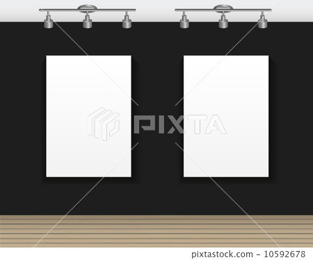 Frame on Wall for Your Text and Images, Vector... - Stock Illustration ...