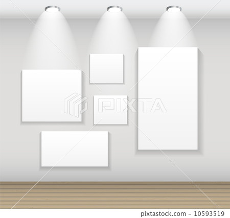 Frame on Wall for Your Text and Images, Vector... - Stock Illustration ...