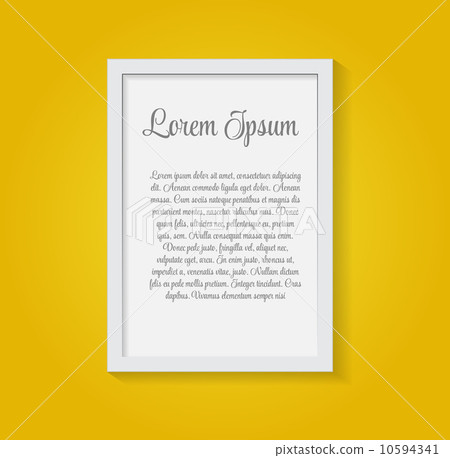 Frame on Wall for Your Text and Images, Vector... - Stock Illustration ...