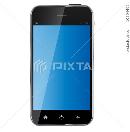 Abstract Design Realistic Mobile Phone with... - Stock Illustration ...