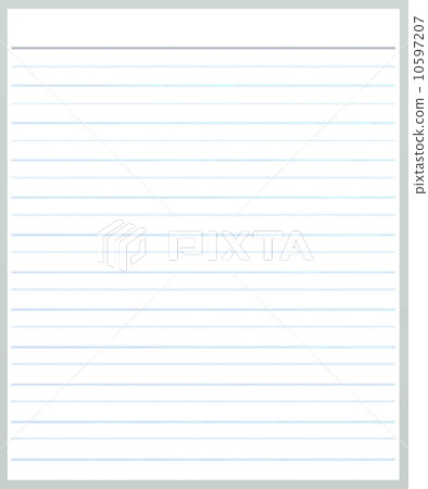 A Sheet of Grey Color Lined Paper - Stock Illustration [10597207] - PIXTA