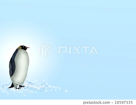 Postcard and Note Paper of A Penguin in Antarctica - Stock Illustration ...