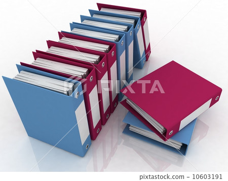 Isolated folders for papers on a white background - Stock Illustration ...