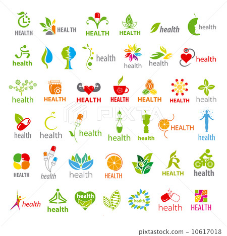 biggest collection of vector logos health - Stock Illustration ...