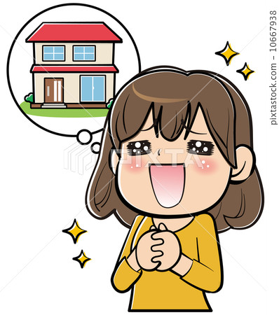 A woman longing for my home - Stock Illustration [10667938] - PIXTA