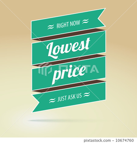 Lowest price poster, vector illustration - Stock Illustration [10674760 ...