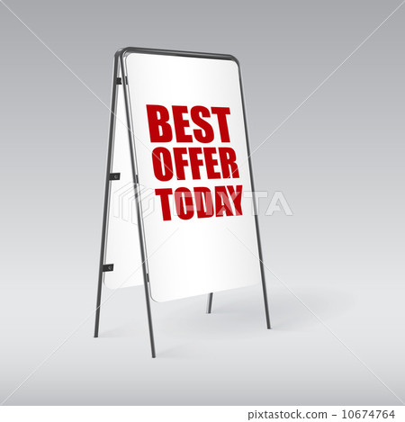 Pavement sign with the text Best offer today-插圖素材 [10674764] - PIXTA圖庫