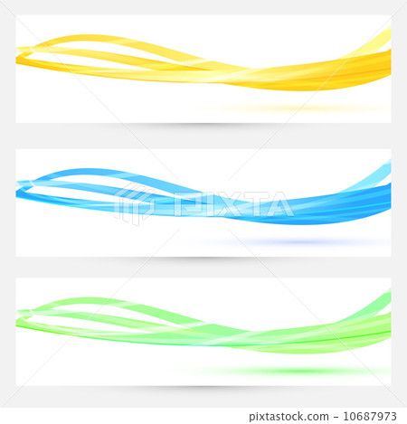 Transparent modern headers collection - Stock Illustration [10687973 ...