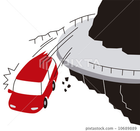 A car falling from a cliff - Stock Illustration [10689889] - PIXTA