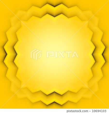Abstract vector frame with yellow layers - Stock Illustration [10694103 ...