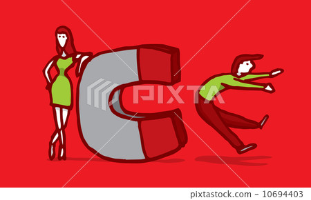 Huge man magnet - Stock Illustration [10694403] - PIXTA