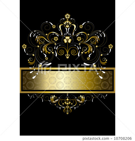 Original gold pattern for banner - Stock Illustration [10708206] - PIXTA