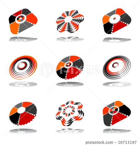 Design elements set. Abstract icons. Vector art. - Stock Illustration ...