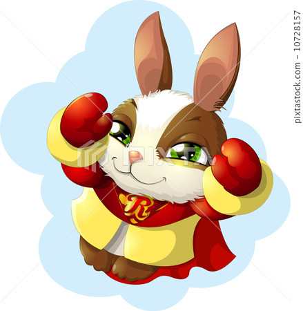 super rabbit-插圖素材 [10728157] - PIXTA圖庫