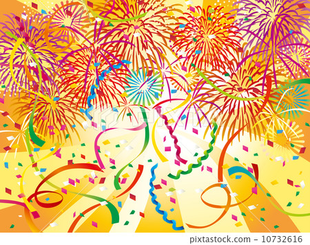 Fireworks party _ pops out - Stock Illustration [10732616] - PIXTA