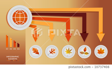 Fall season infographic global elements Autumn... - Stock Illustration ...
