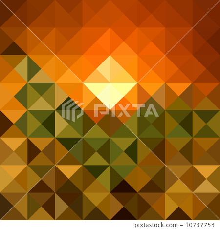 Autumn season triangle seamless pattern... - Stock Illustration ...