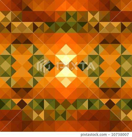 Fall season triangle seamless pattern... - Stock Illustration [10738007 ...