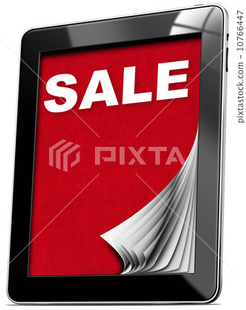 Sale - Tablet computer with Pages - Stock Illustration [10766447] - PIXTA