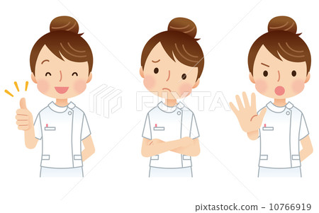 Female nurse nurse facial expression - Stock Illustration [10766919 ...