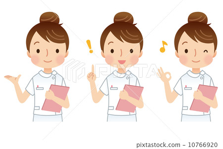 Female nurse nurse facial expression - Stock Illustration [10766920 ...